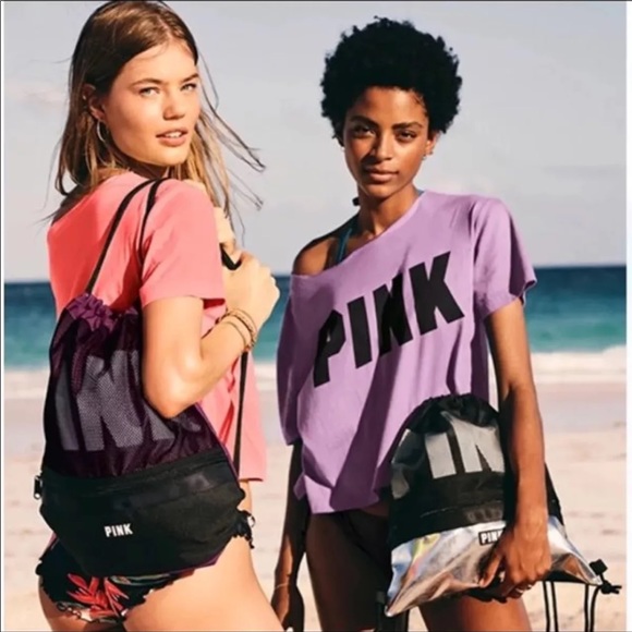 PINK Victoria's Secret | Bags | New Victoria Secret Pink Drawstring ...